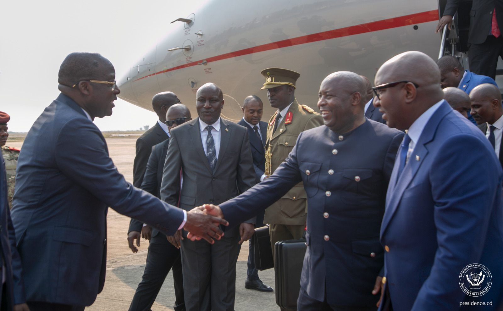 LE PRÉSIDENT DU BURUNDI ÉVARISTE NDAYISHIMIYE EST ARRIVÉ EN RDC POUR ...