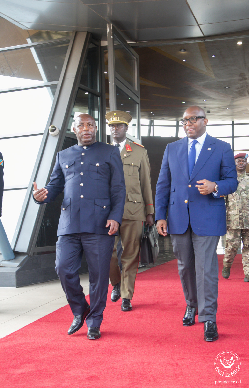 LE PRÉSIDENT DU BURUNDI ÉVARISTE NDAYISHIMIYE EST ARRIVÉ EN RDC POUR ...