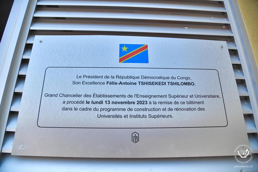 Le Chef de L’Etat dote l’INBTP Ngaliema de bâtiments modernes ...