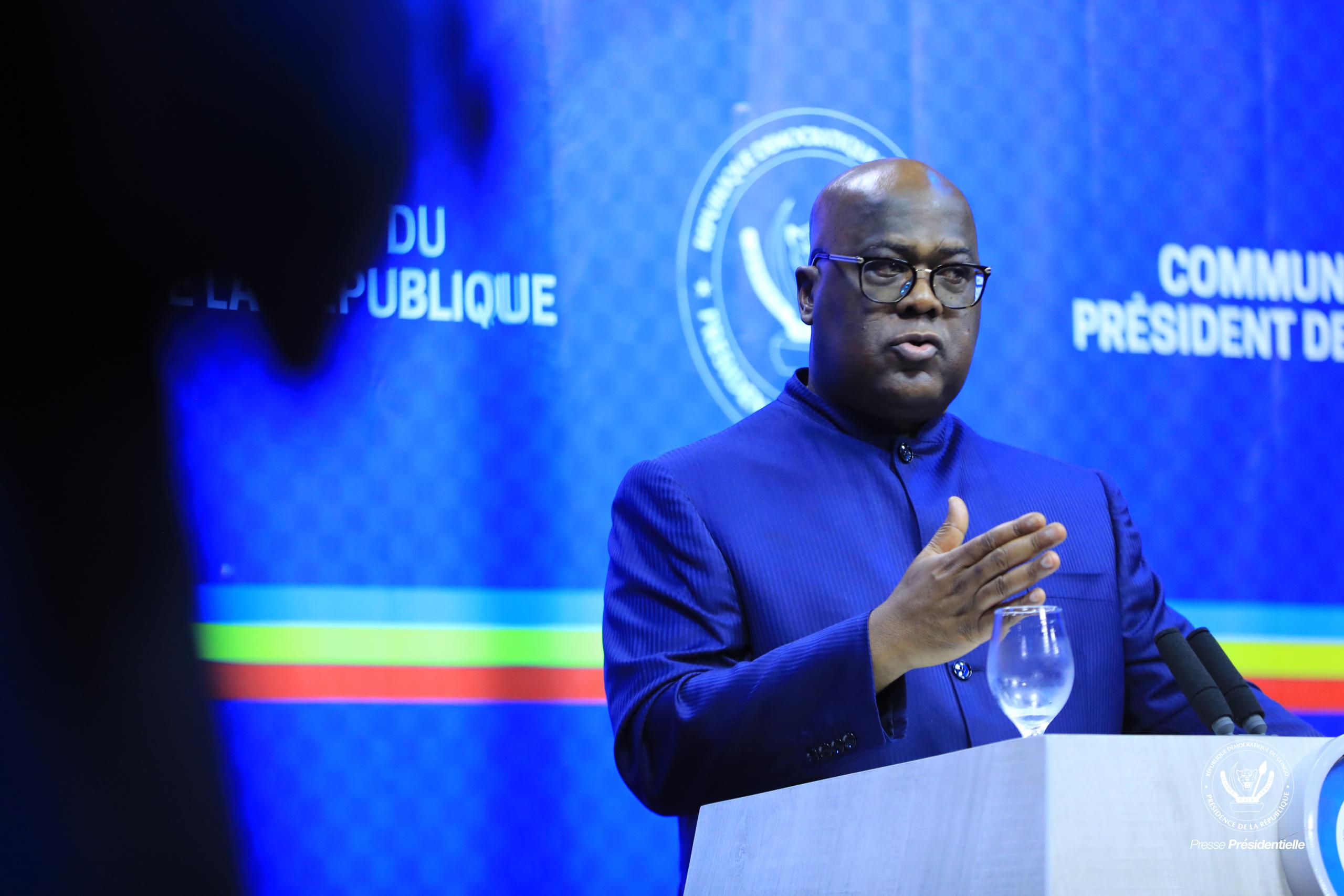 Face à la presse, le Président Félix Tshisekedi a peint un tableau d ...