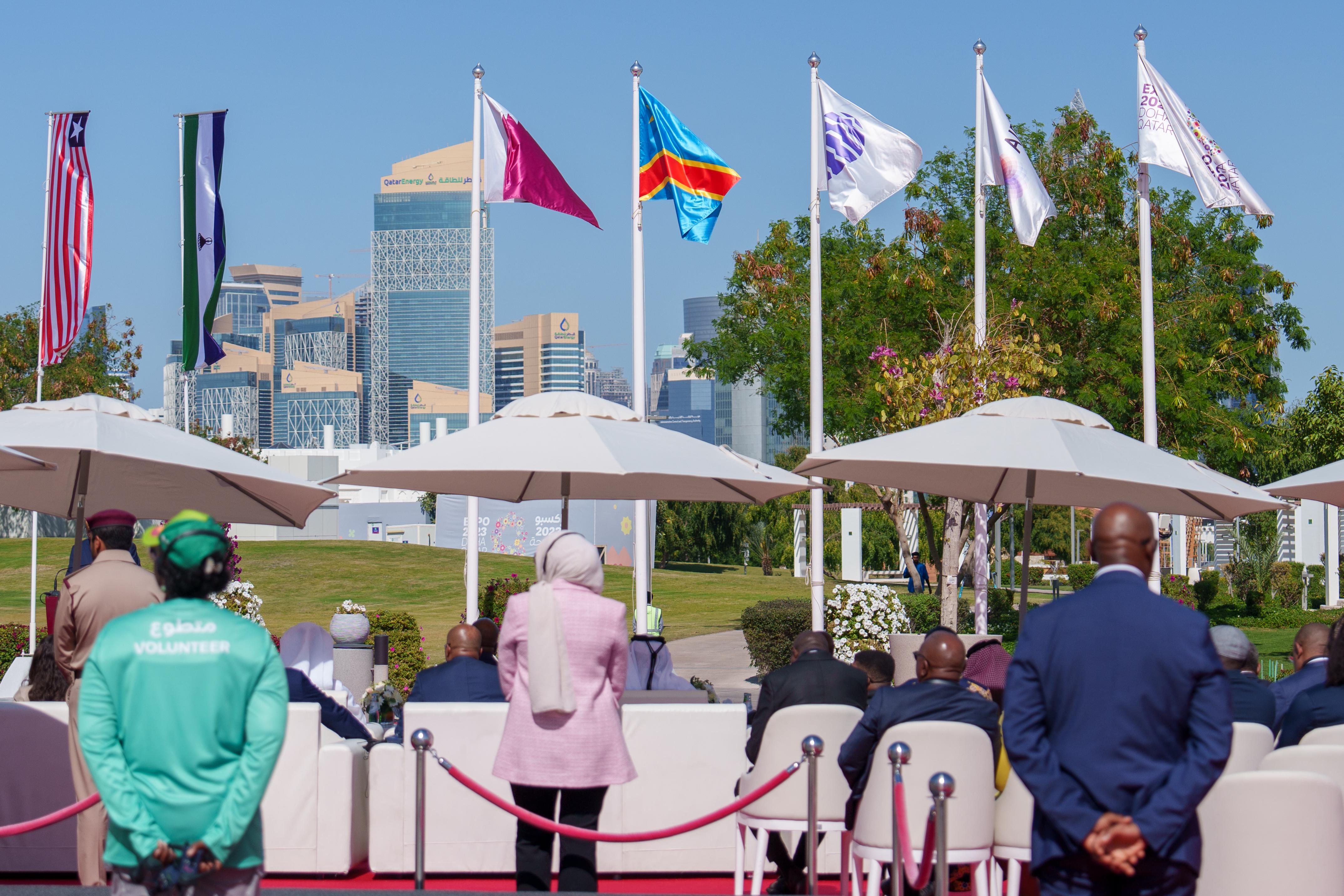 Qatar : Le Président Félix Tshisekedi a Inauguré la journée de la Rdc à ...