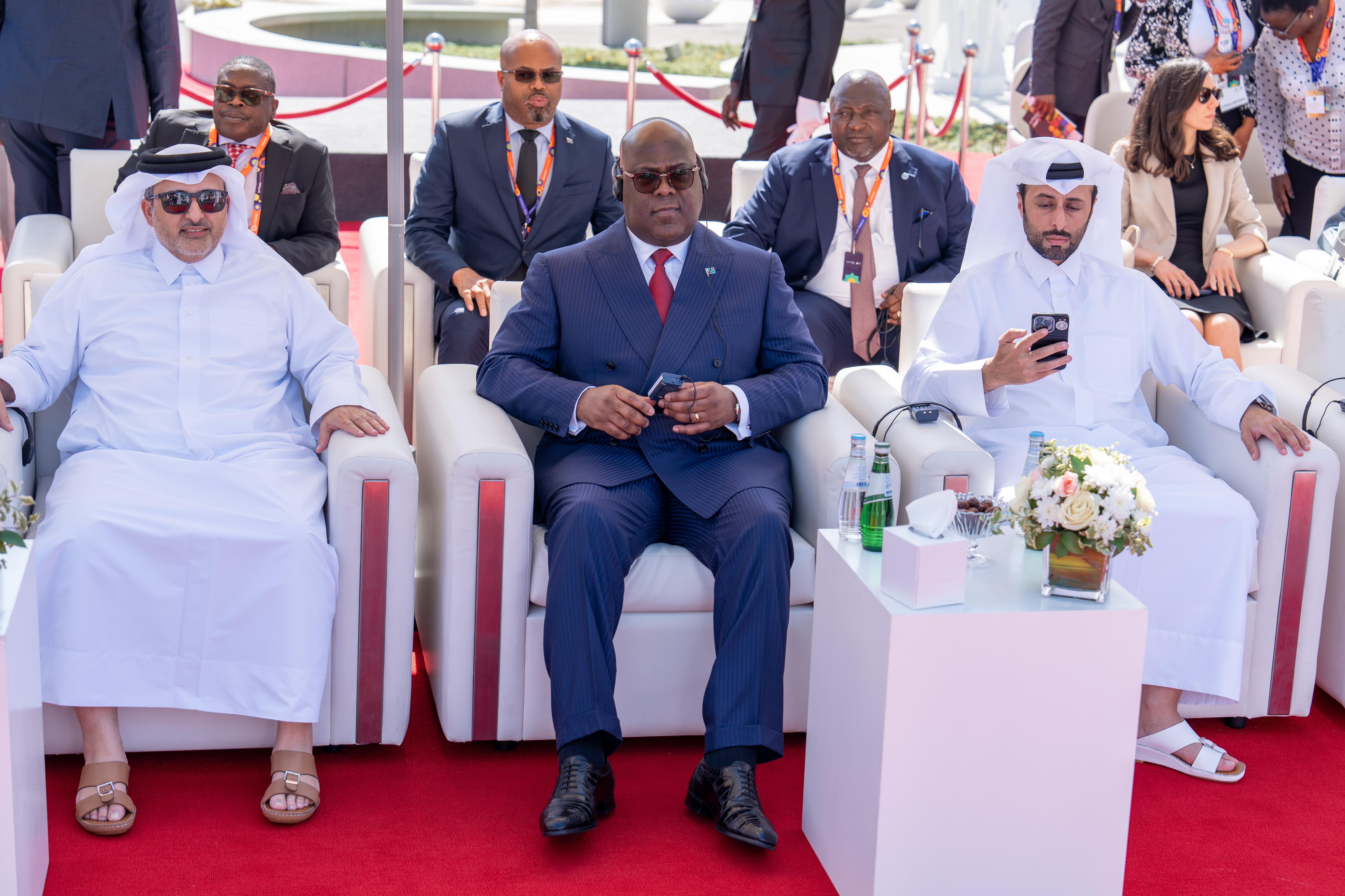 Qatar : Le Président Félix Tshisekedi a Inauguré la journée de la Rdc à ...